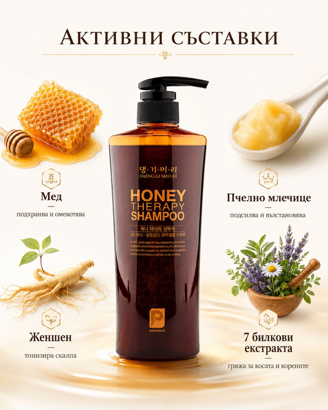Интензивен възстановяващ балсам с мед DAENG GI MEO RI Professional ...